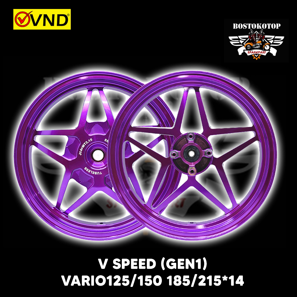 Jual VND Racing Velg Pelg V Speed V-Speed V1 Gen 1 Aluminium CNC Model Copy Kingspeed Ring 14 ...