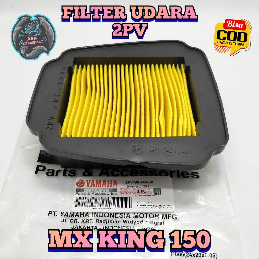 Jual FILTER UDARA YAMAHA 2PV KUALITAS ASLI ORIGINAL UNTUK MOTOR MX KING ...