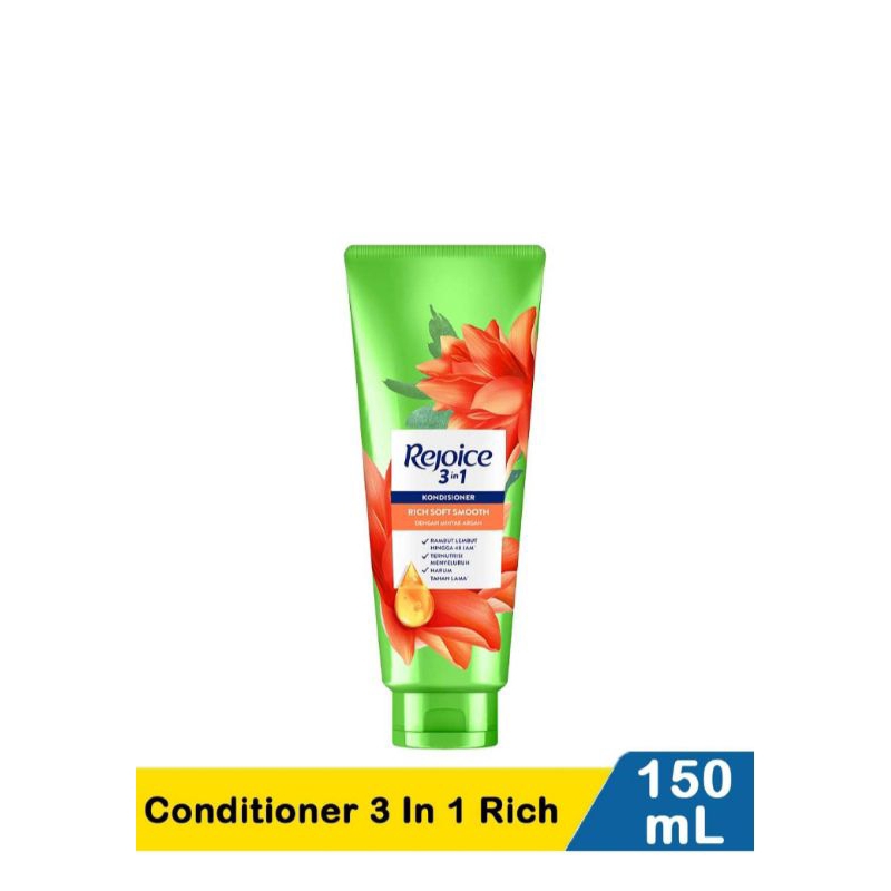 Jual Rejoice 3 in 1 kondisioner rich soft smooth 150mL | Shopee Indonesia