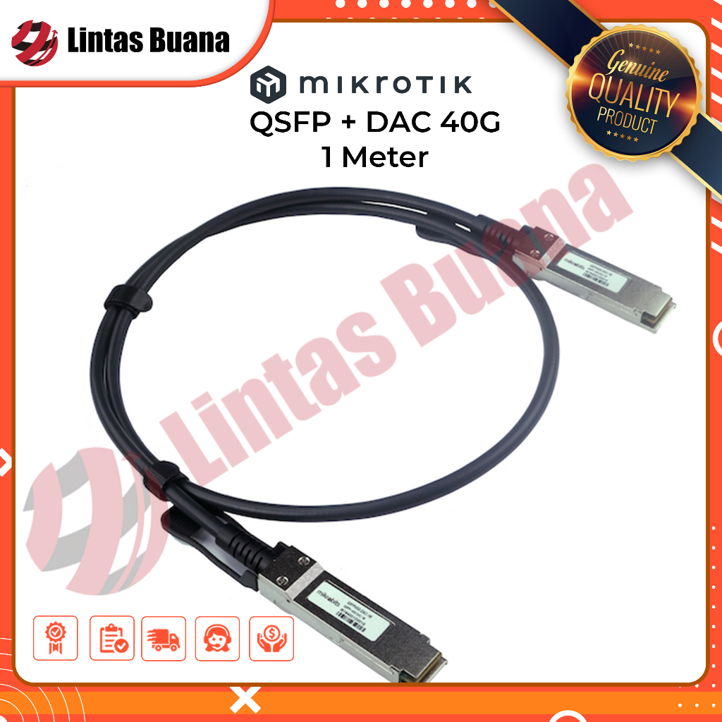 Jual Mikrotik Mikrobits QSFP plus Direct Attach Cable 40G 1M | Shopee ...