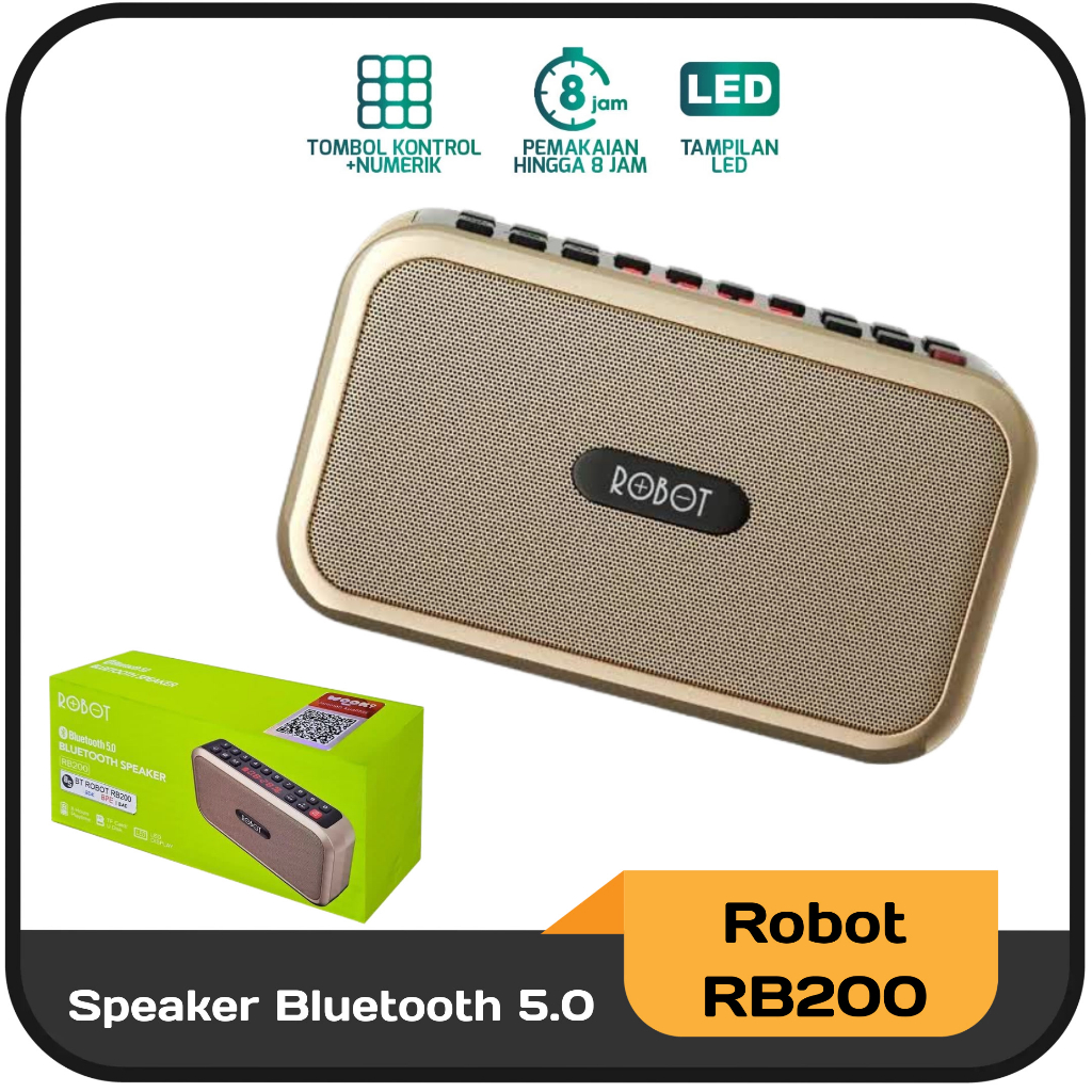 Jual Speaker Bluetooth 5.0 Speaker Al-Qur'an Robot RB200 | Shopee Indonesia