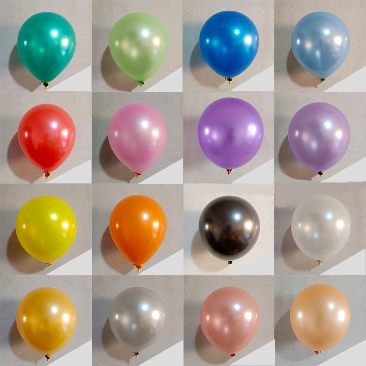 Jual 5 inch Balon Latex METALIC Kecil Mengkilap Glossy Balloon Metallic ...