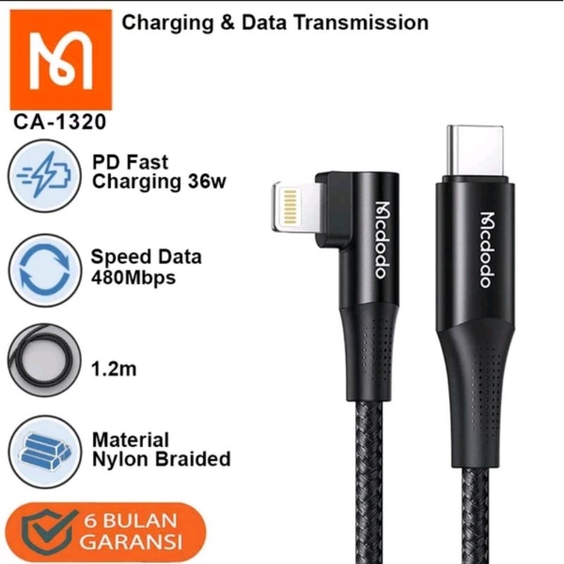 Jual MCDODO Kabel Data C to Lightning Gaming 36W PD Fast Charging ...