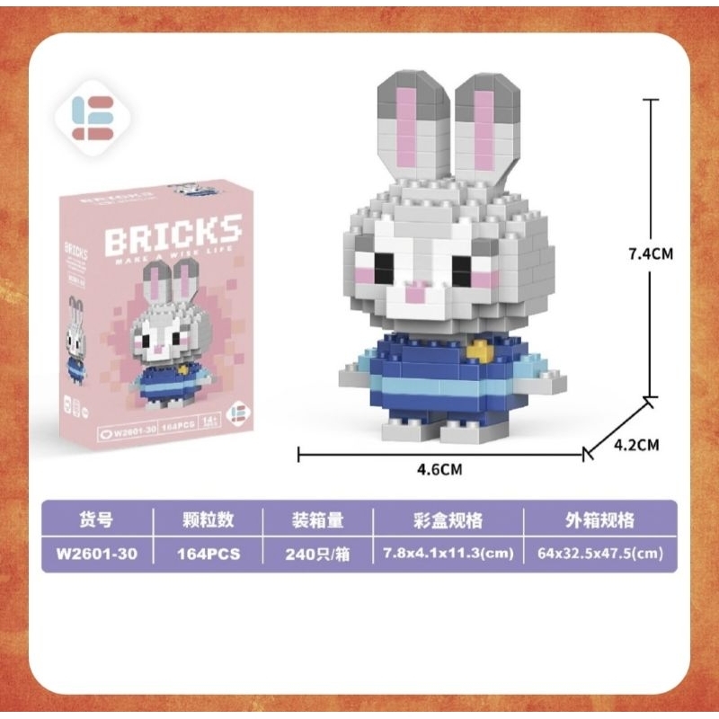 Jual [009]DIY Bricks Mini Toys Model Kartun Building Blok Nano Block Kartun Mainan Balok Susun ...