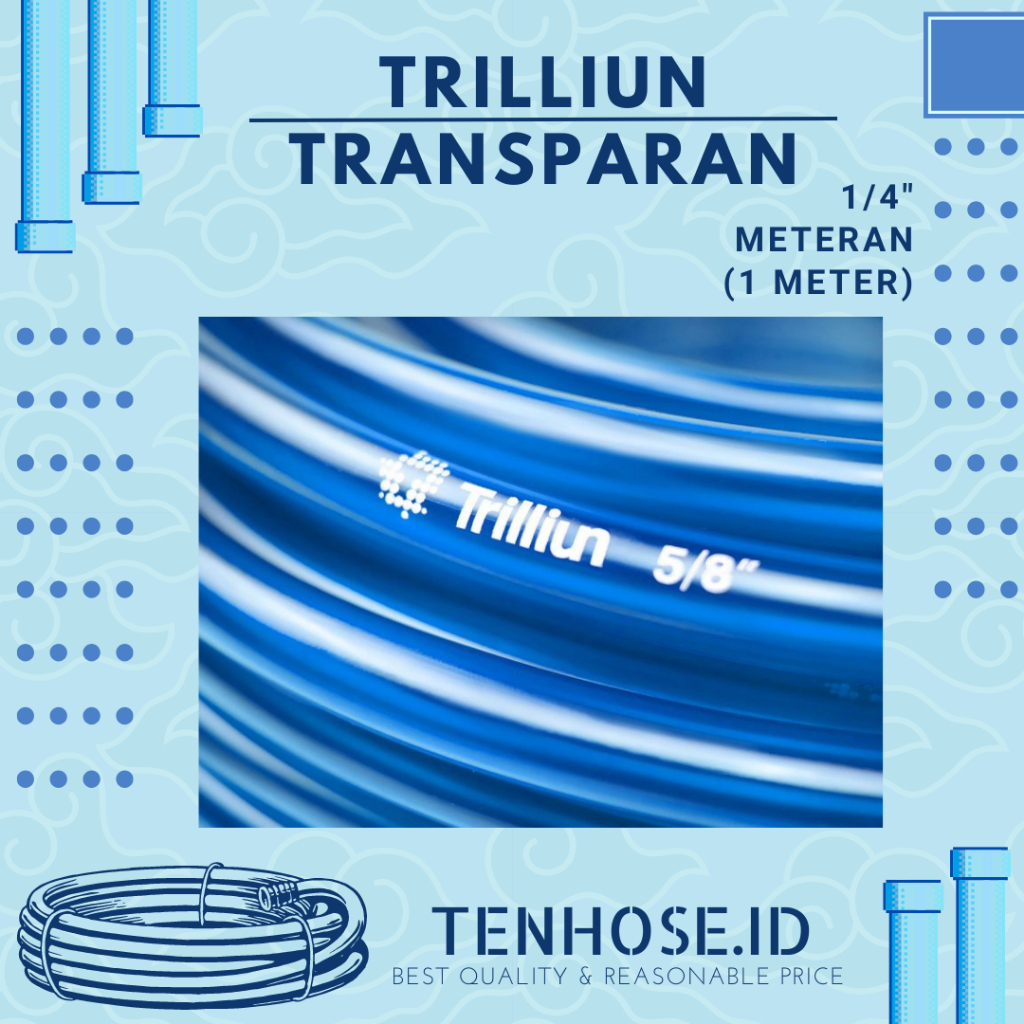 Jual Selang Trilliun Transparan 5/16" Inch Jual per Meter (1 Meter) Selang PVC Air Taman ...