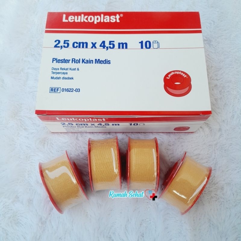 Jual Leukoplast 2,5 cm x 4,5 m Leukoplast 2,5cm x 4,5m Plester roll kain plester Medis ...