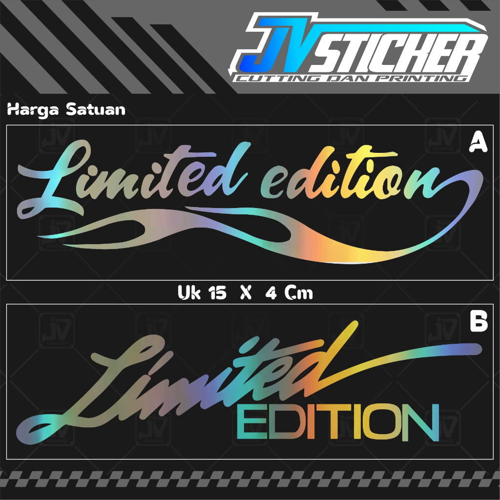 Jual stiker LIMITED EDITION cutting sticker MOTOR | Shopee Indonesia