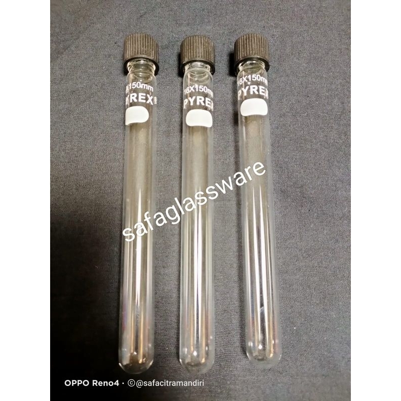 Jual Tabung Reaksi Tutup Ulir 16x150 Pyrex | Shopee Indonesia