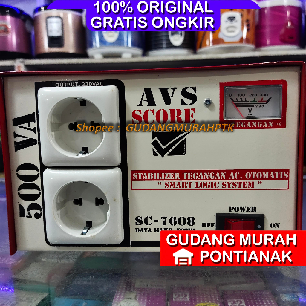 Jual Smart Stavol Voltage 500VA SC-7608 System Logic Score Automatic ...