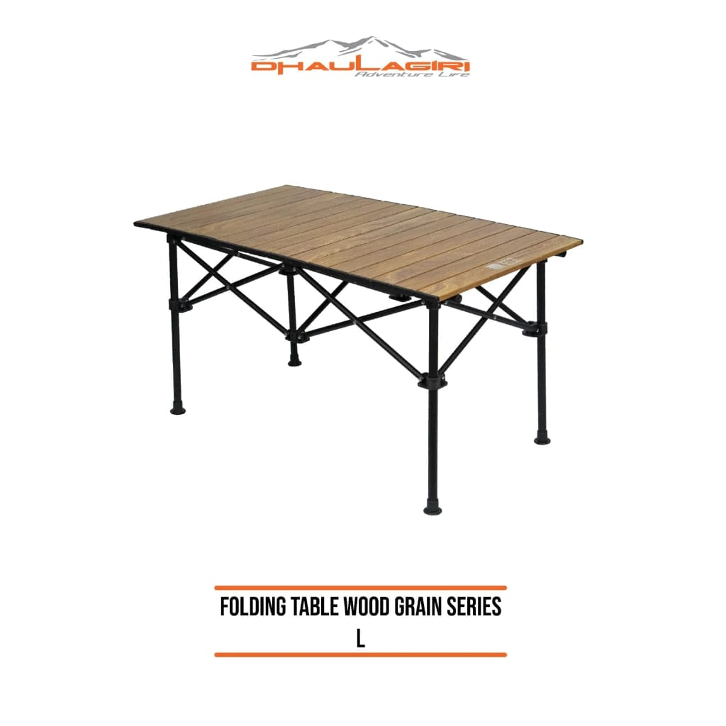 Jual Folding table dhaulagiri wood grain / Meja camping portable / Meja ...