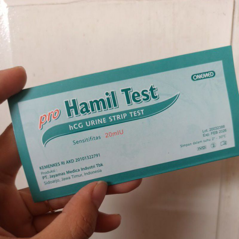 Jual Onemed Tes Kehamilan Test Pack Urine strip test | Shopee Indonesia