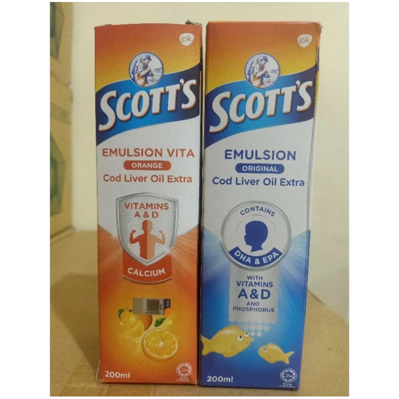 Jual Scott Emulsion Malaysia / Scott’s Emulsion Cod Liver Oil Original ...