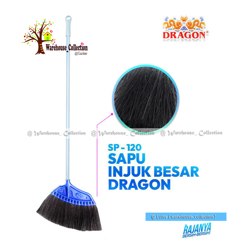 Jual Sapu Injuk Dragon Ukuran Besar (Sepaket Gagangnya)/ sapu lantai ...