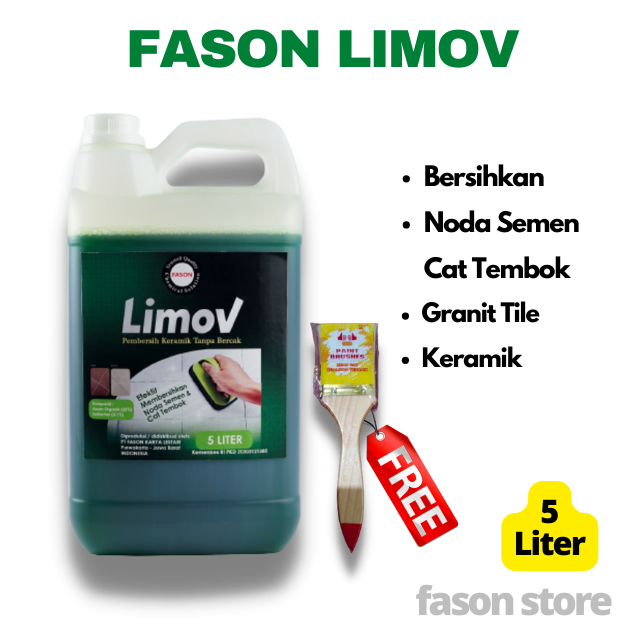 Jual Pembersih Keramik Noda Semen dan Cat Tembok Fason Limov 5 Liter ...