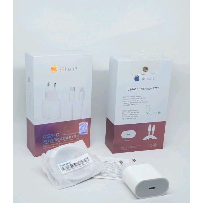 Jual CHARGER IP USB-C 20W ORIGINAL | Shopee Indonesia