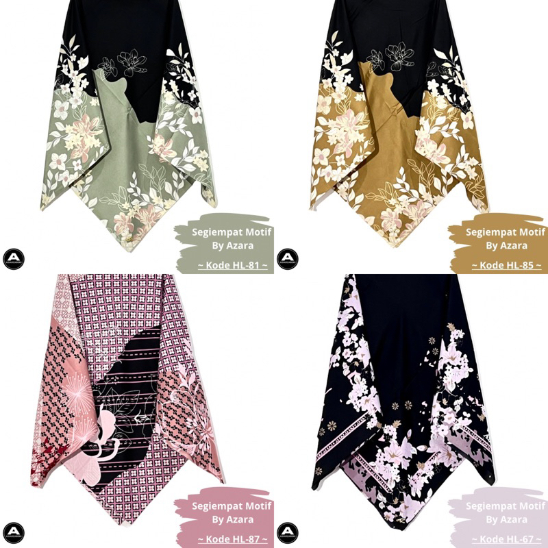 Jual Hijab Segiempat Motif Azara METAL LOGO PART 2 | Shopee Indonesia
