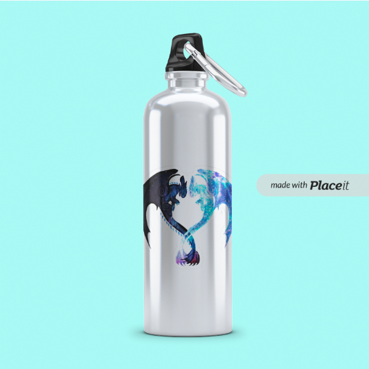 Jual Dragon Heart Toothless and Light Fury Botol Sport | Shopee Indonesia