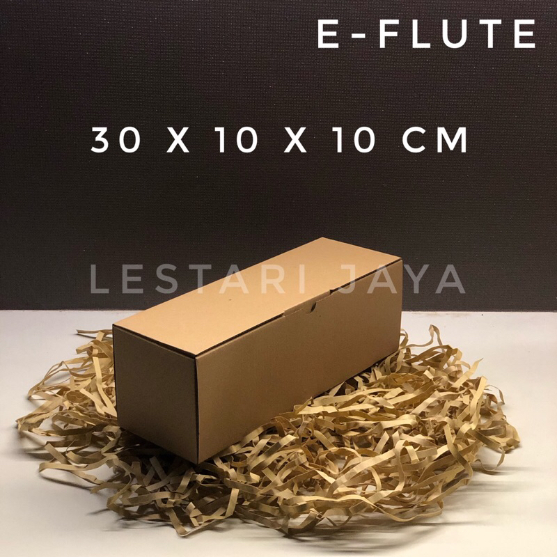 Jual Box Kardus E-Flute Coklat Untuk Packaging Olshop Sovenir Baju ...