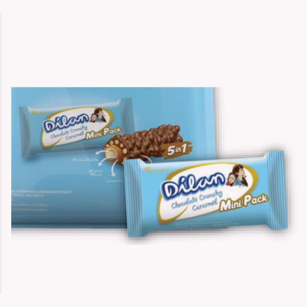 Jual DILAN CRUNCHY MINI WAFER PACK TOPLES COKLAT 9.5 GRAM ECERAN ...