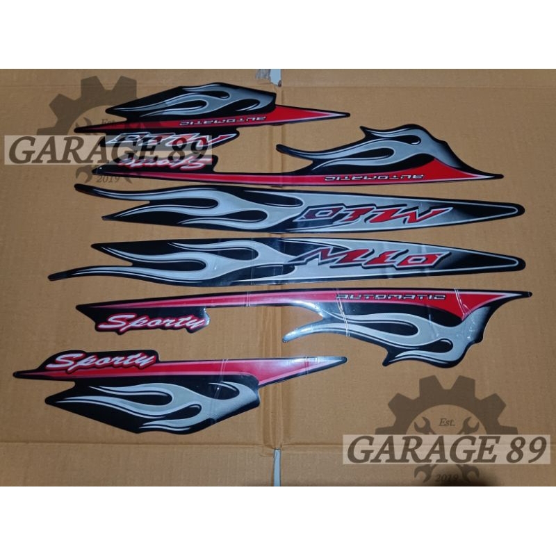 Jual Stiker striping list bodi motor yamaha mio sporti merah putih ... Jual Stiker striping list bodi motor yamaha mio sporti merah putih ...
