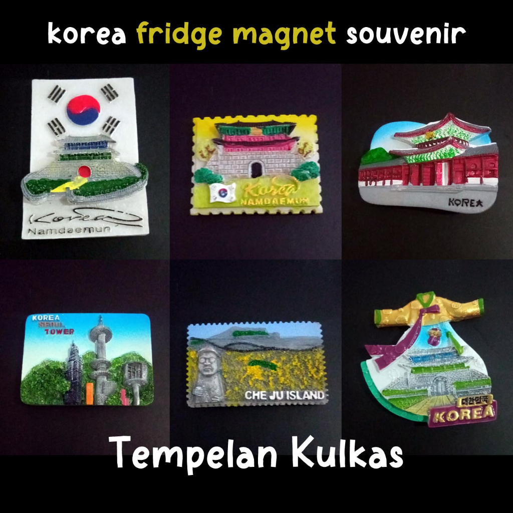 Jual tempelan kulkas magnet Korea Souvenir | Shopee Indonesia