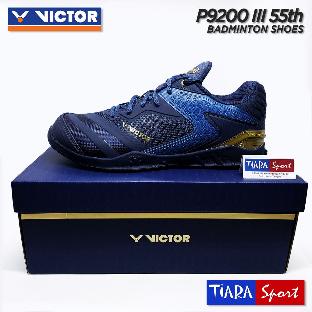 Jual Sepatu VICTOR P9200 III 55th BX - Blue Gold - U 2.5 Badminton ...