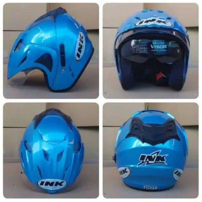 Jual HELM INK DOUBLE VISOR BARU MURAH BER SNI MERK BMT PAKING KARDUS ...
