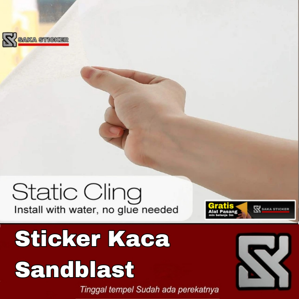Jual Stiker Kaca Sandblast Sticker Sanblast Putih Buram Untuk Prifasi ...