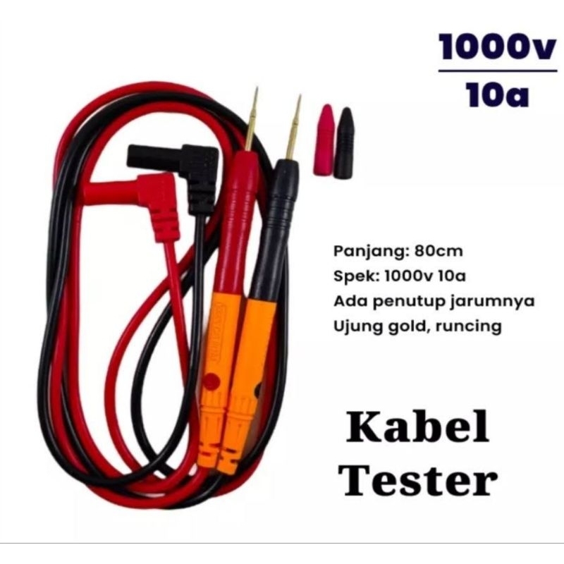 Jual Kabel multi tester Jarum Lancip bagus 1000v 10a multimeter ...