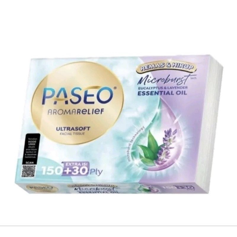 Jual Tissue Paseo Aroma Relief Ultrasoft Facial Travel Pack 150 Ply ...