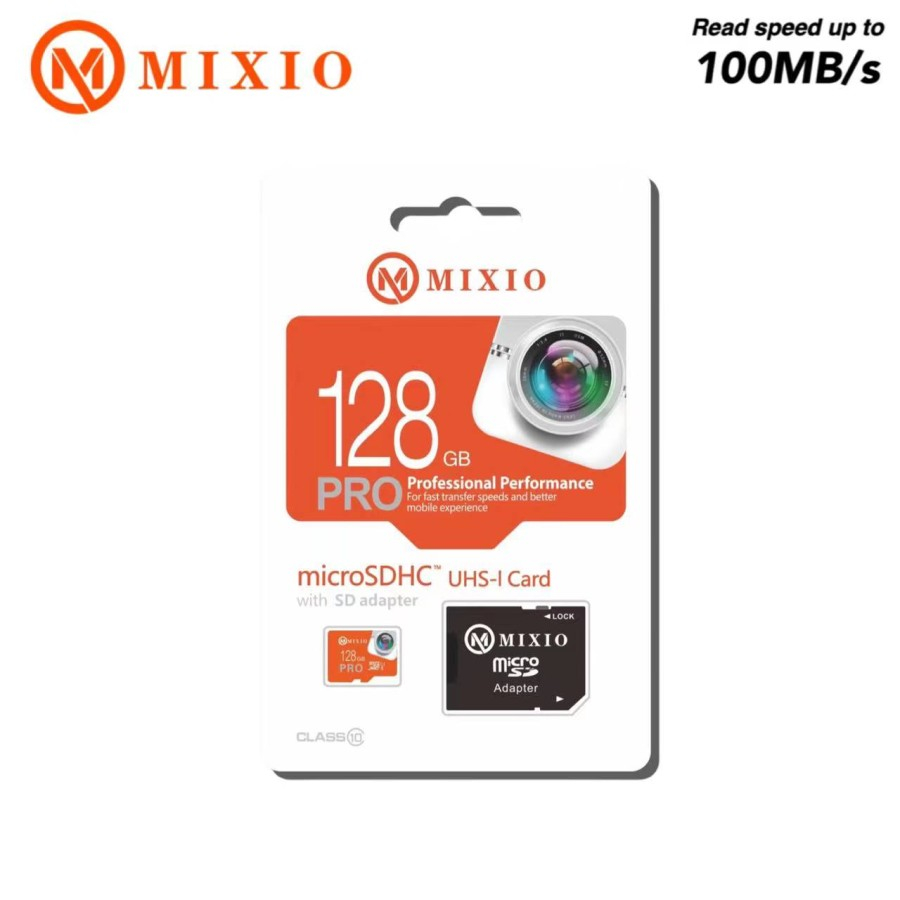 Jual MIXIO Microsd 100mb/s 128gb 64gb 32gb 16gb 8gb Ultra A1 Resmi ...