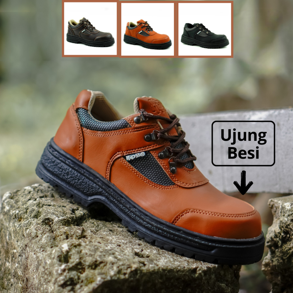 Jual Sepatu safety pria shoes kerja proyek septi septy sefty boots boot ...
