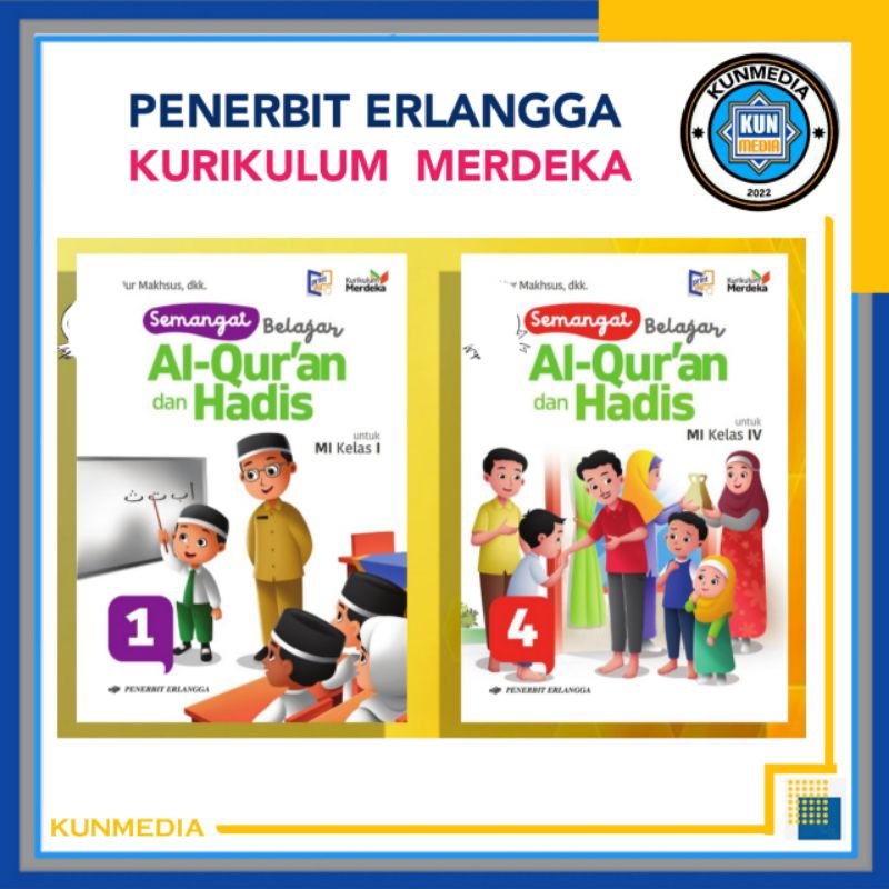 Jual BUKU SEMANGAT BELAJAR DAN BINA BELAJAR AL-QUR'AN DAN HADIS QURDIS KELAS 1 2 3 4 5 6 MI ...