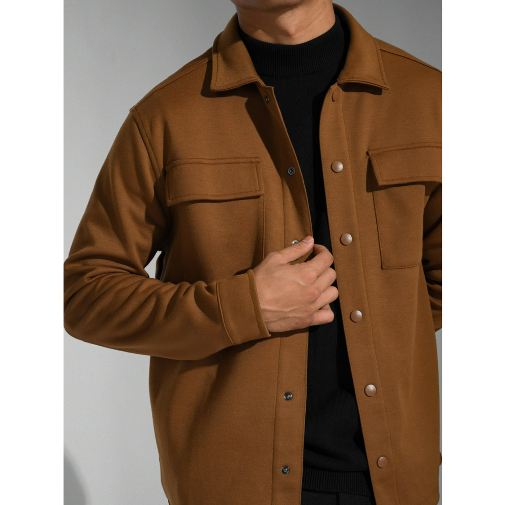 Jual Shacket Jacket Jaket Pria Premium Fleece Tebal Jaket Kemeja Casual ...