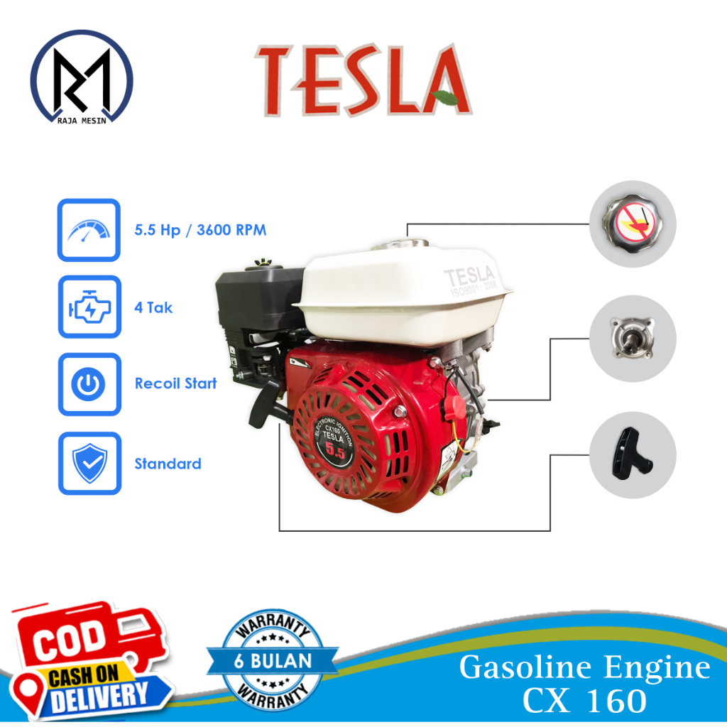 Jual Mesin Penggerak / Gasoline Engine Matrix CX200 6.5HP/Gasoline ...