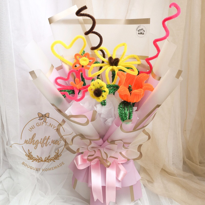 Jual BUKET BUNGA // PIPE FLOWER BOUQUET // BUKET KOREA LUCU | Shopee ...