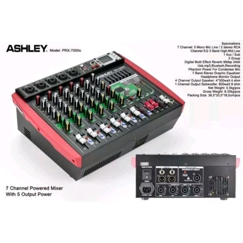 Jual Power Mixer Ashley PRX-7000S PRX7000S PRX 7000S | Shopee Indonesia