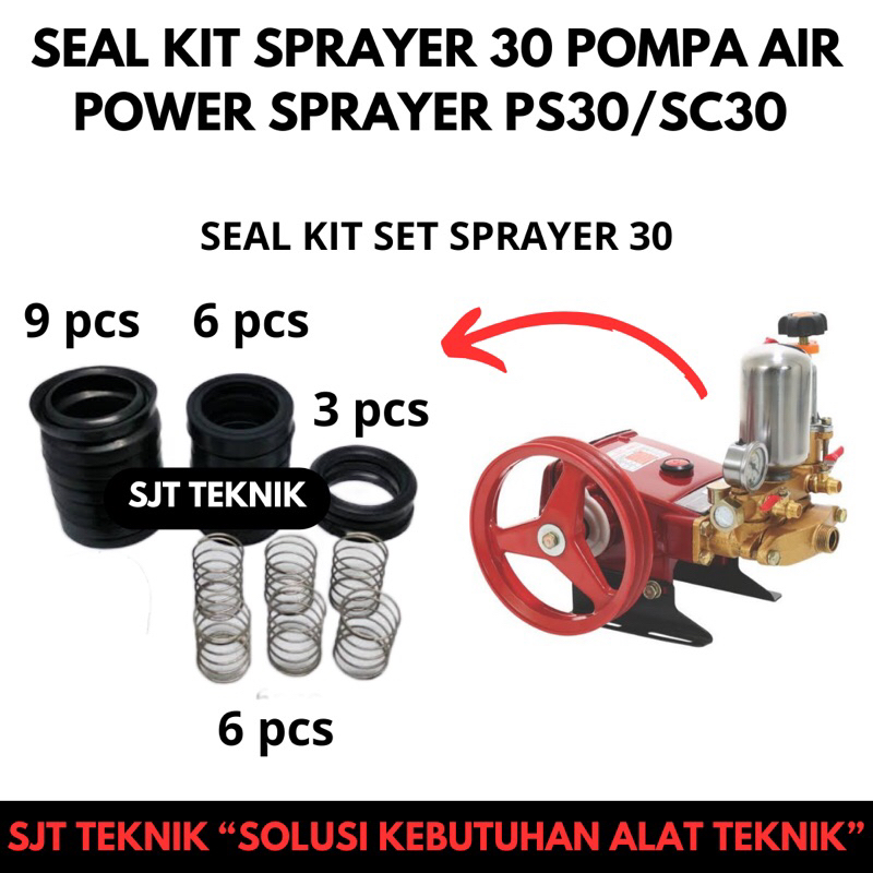 Jual Seal kit sil komplit power sprayer 30 water seal assy power ...