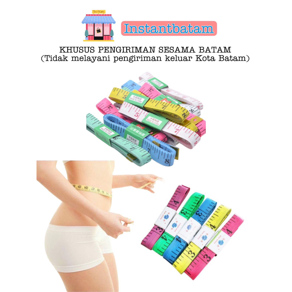 Jual 68 Meteran Kain Taylor / Meteran Baju 150cm | Shopee Indonesia