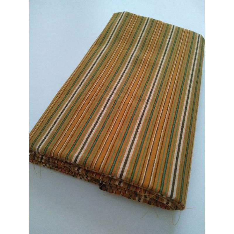 Jual Kain Lurik batik tenun lurik motif Margaria kuning kunyit | Shopee ...