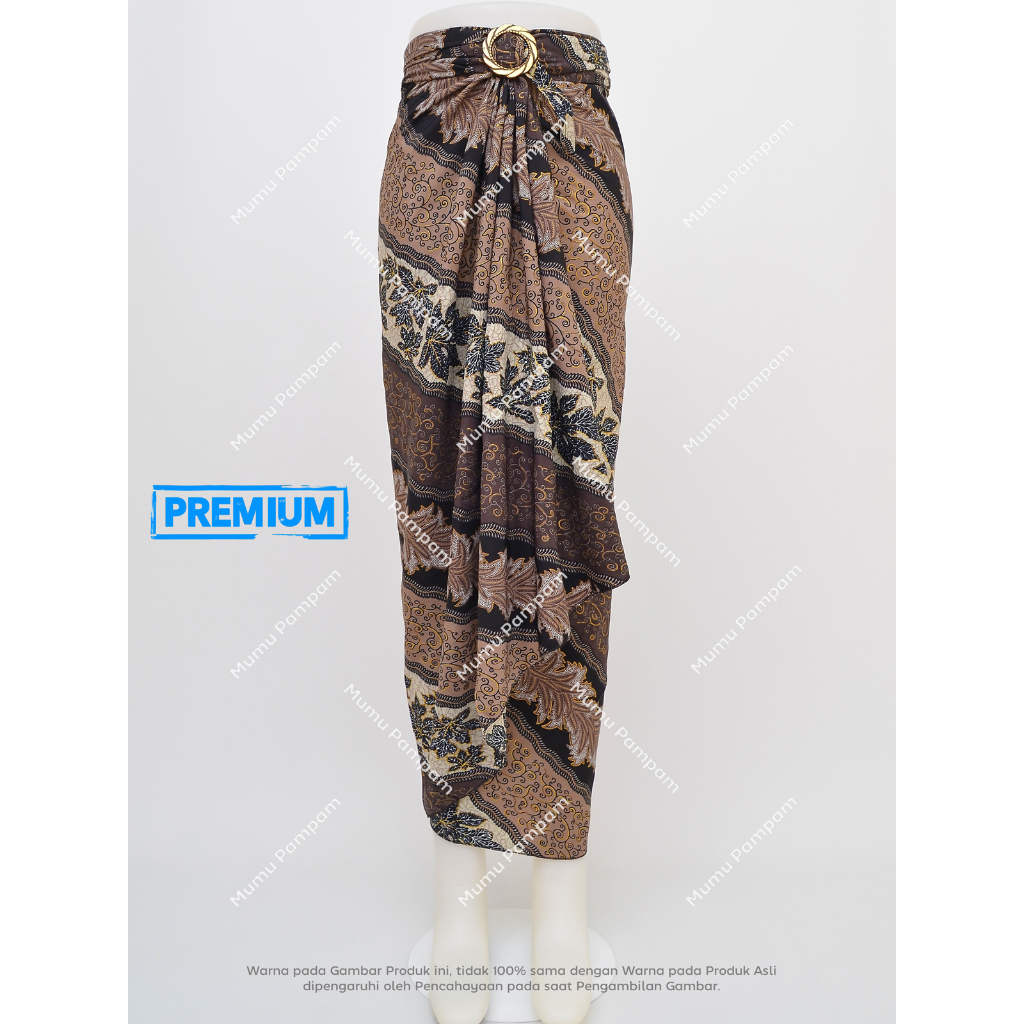 Jual Kain Lilit Batik Bawahan Kebaya Wisuda Modern Rok Plisket Span Jumbo Premium Baju Pakaian ...