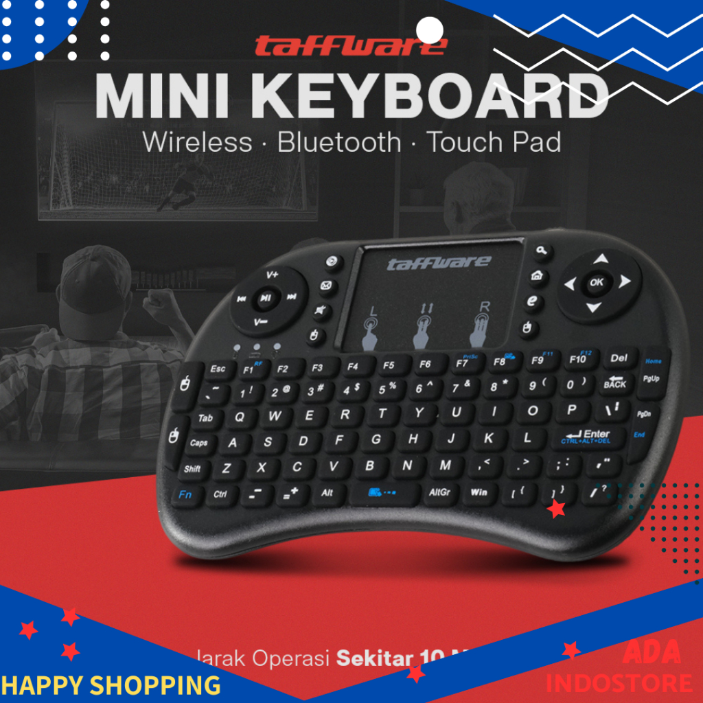 Jual Mini Keyboard Wireless 2.4 GHz Bluetooth Touch Pad | Shopee Indonesia