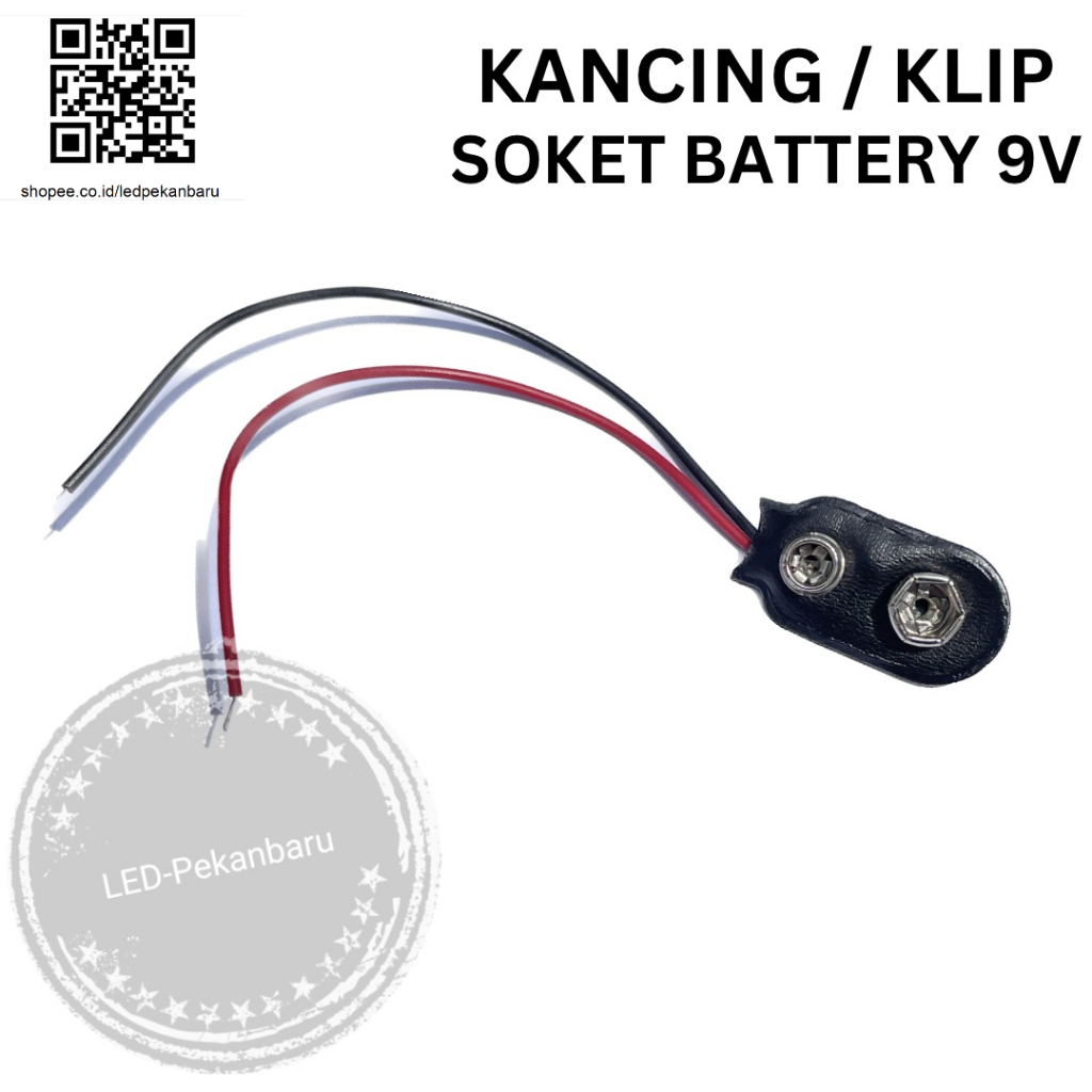 Jual SOCKET BATTERY 9V KANCING SOKET BATERAI 9 V BATT BATRE KOTAK ...