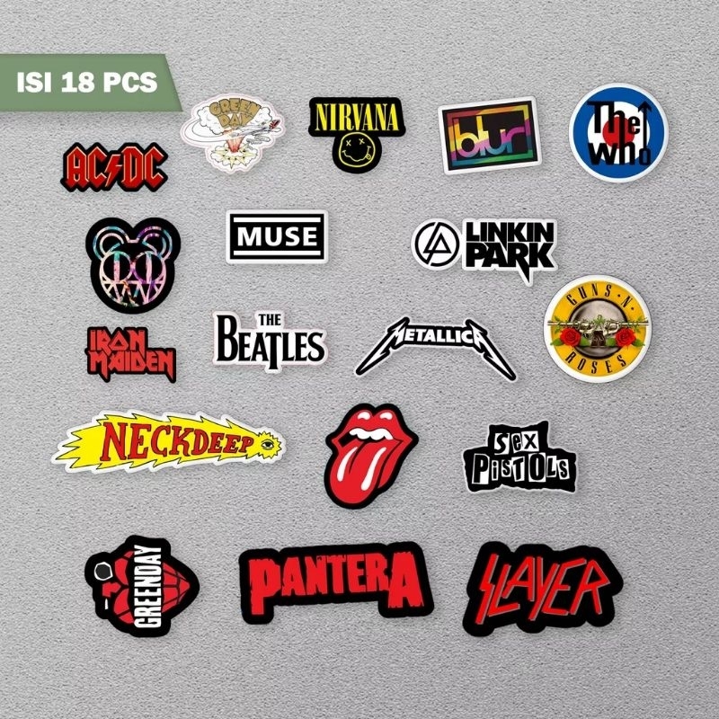 Jual sticker//sticker band keren//stiker aesthetic | Shopee Indonesia