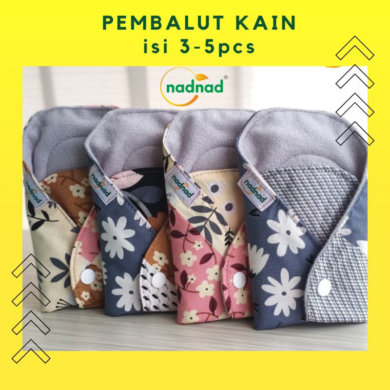 Jual Nadnad Menstrual Pad Reusable Anti Bocor Wanita Cuci Ulang Premium ...
