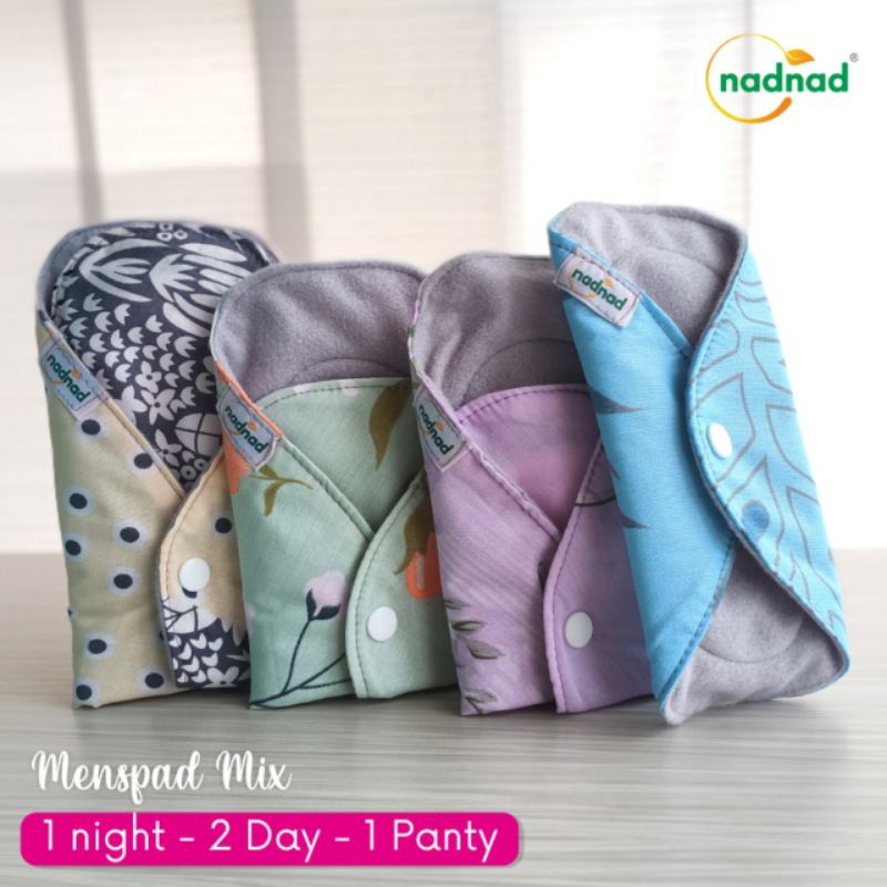 Jual Nadnad Menstrual Pad Reusable Anti Bocor Wanita Cuci Ulang Premium ...