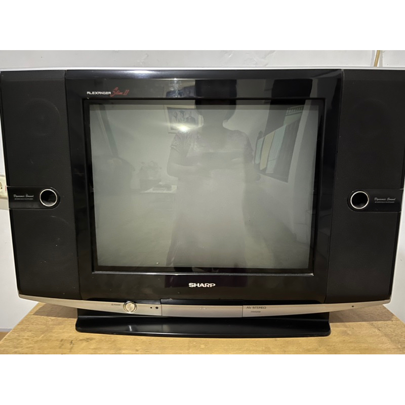 Jual Tv tabung Sharp Alexander slim 21 inch second (baca deskripsi ...