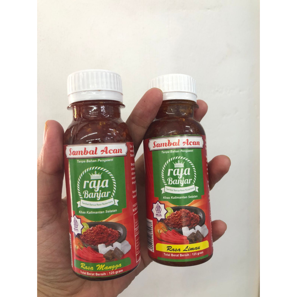 Jual SAMBAL ACAN RAJA BANJAR RASA LIMAU | MANGGA | Shopee Indonesia