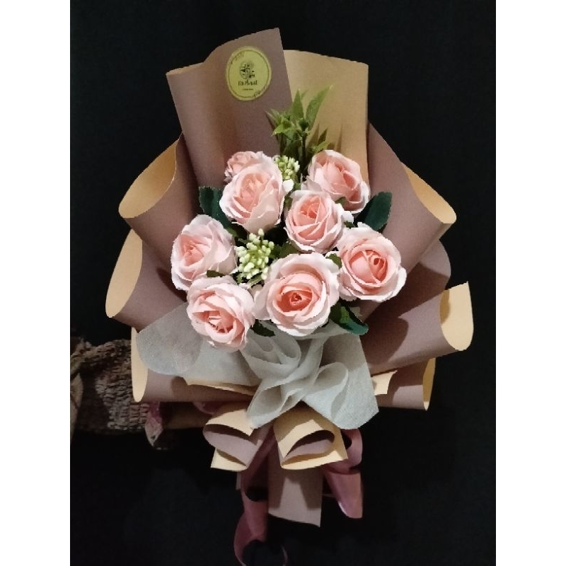 Jual [PRE ORDER] Artificial Flower Bouquet | Pink Flower | Buket Bunga ...