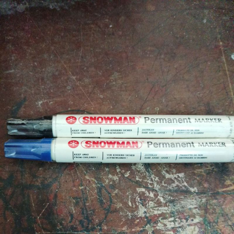 Jual Spidol Snowman Warna Biru dan Hitam | Shopee Indonesia